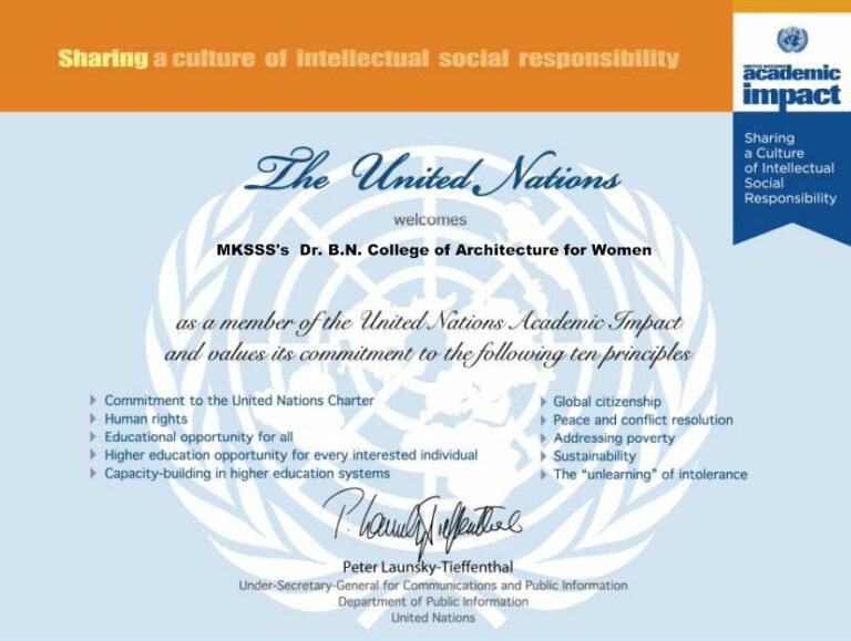 United Nations Academic Impact Programme – Dr. Bhanuben Nanavati ...